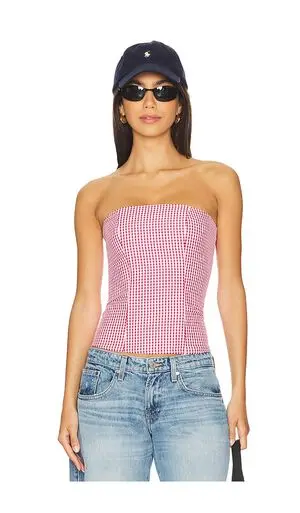 MORE TO COME Tina Corset Top - Red