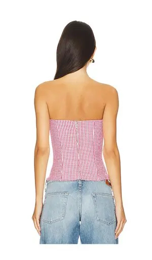 MORE TO COME Tina Corset Top - Red