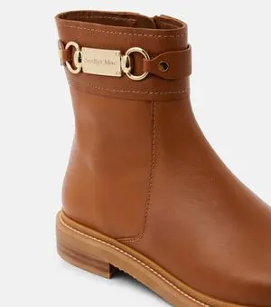 See By Chloé Signature Leather Ankle Boots
