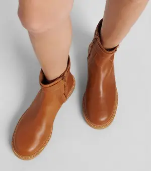 See By Chloé Signature Leather Ankle Boots