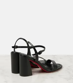 CHRISTIAN LOUBOUTIN Miss Jane 85 Leather Sandals - Black