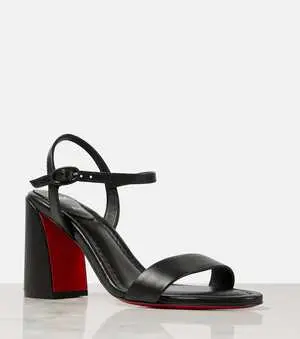 CHRISTIAN LOUBOUTIN Miss Jane 85 Leather Sandals - Black