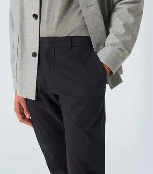 Zegna Cotton-blend Chinos - Blue