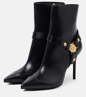 Balmain Eva Leather Ankle Boots