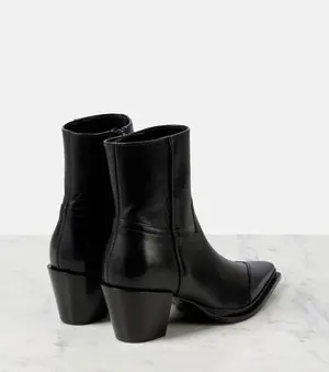 JIMMY CHOO Cece 60 Leather Ankle Boots - Black