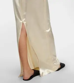 THE ROW Bartelle Satin Maxi Skirt