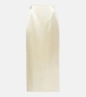 THE ROW Bartelle Satin Maxi Skirt