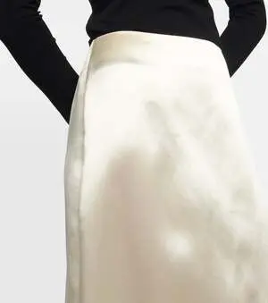 THE ROW Bartelle Satin Maxi Skirt