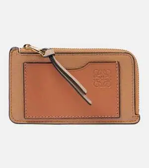 Loewe Leather Card Holder - Brown