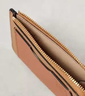 Loewe Leather Card Holder - Brown
