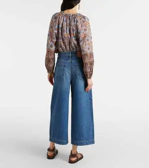 Ulla Johnson April Pleated Wide-leg Jeans
