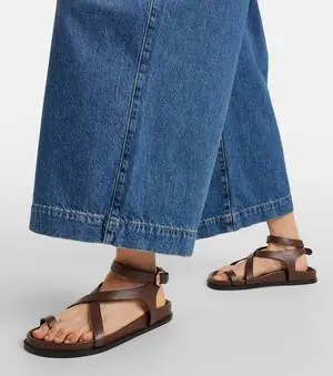 Ulla Johnson April Pleated Wide-leg Jeans