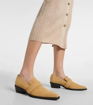 Proenza Schouler Bronco Suede Loafers