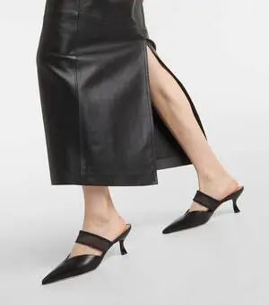 MALONE SOULIERS Manu 45 Leather Pumps