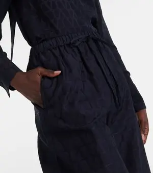 Valentino Garavani Cotton Poplin Wide-leg Pants