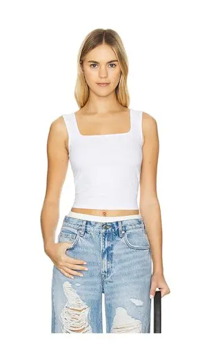 Perfectwhitetee Scoop Neck Tops