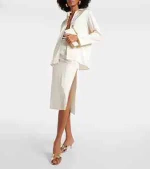 AQUAZZURA Divine 50 Mirrored Leather Mules