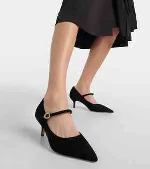 MALONE SOULIERS X Tabitha Simmons Kate 45 Suede Pumps