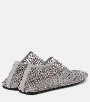 Christopher Esber Minette Embellished Slip-on Shoes - Silver