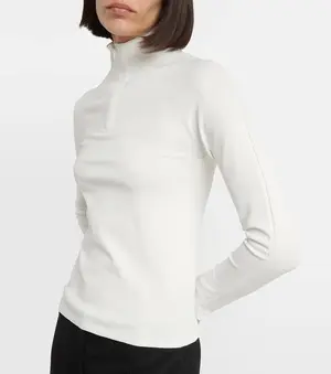 THE ROW Patti Zip-up Top