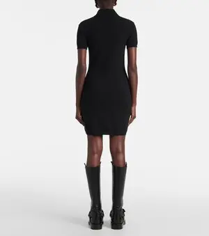 Burberry Cotton-blend Knit Polo Dress