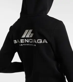 Balenciaga Cotton-blend Jersey Hoodie
