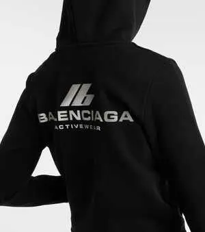 Balenciaga Cotton-blend Jersey Hoodie