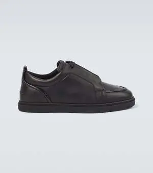 CHRISTIAN LOUBOUTIN Jimmy Leather Sneakers - Black