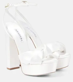 AQUAZZURA Bridal Olie 140 Platform Sandals - White