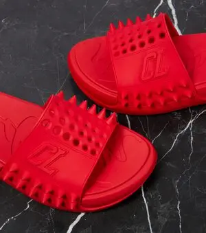 CHRISTIAN LOUBOUTIN Take It Easy Slides - Red