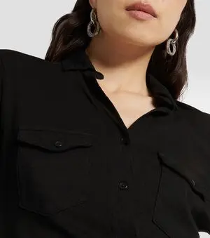 NILI LOTAN Liam Cotton Shirt - Black