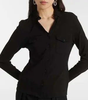 NILI LOTAN Liam Cotton Shirt - Black
