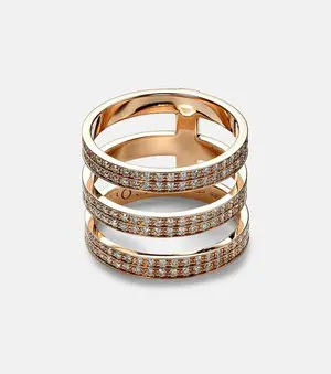 REPOSSI Berbere 18kt Rose Ring With Diamonds - Gold