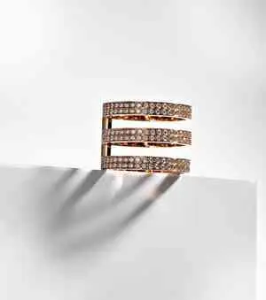 REPOSSI Berbere 18kt Rose Ring With Diamonds