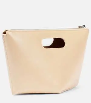 Alaïa Folded Mini Leather Clutch