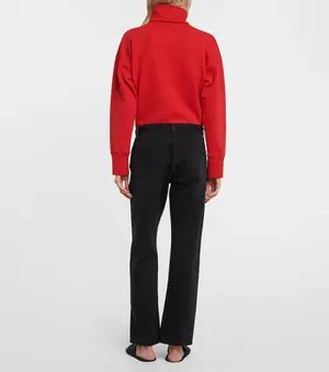 The Row Ryley High-Rise Straight Jeans In Black - 30% Off