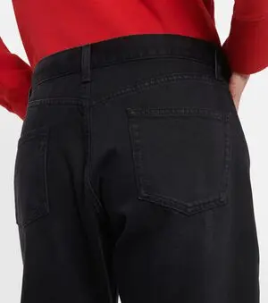 The Row Ryley High-Rise Straight Jeans In Black - 30% Off