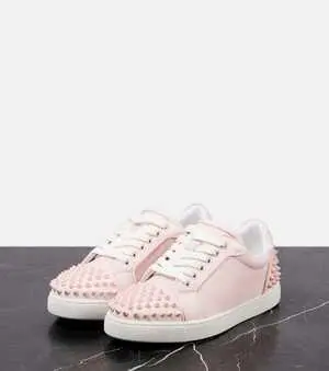 CHRISTIAN LOUBOUTIN Vieira 2 Studded Leather Sneakers