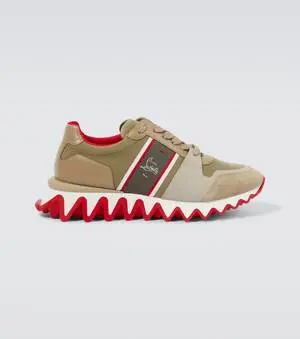 CHRISTIAN LOUBOUTIN Nastroshark Leather Sneakers - Brown