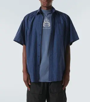 Balenciaga Logo Layered Cotton Shirt
