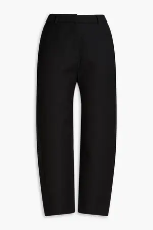 TOTEME Cropped Tapered Cotton-blend Twill Pants