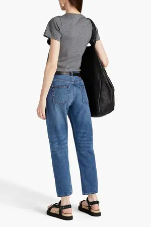 TOTEME Cropped Straight-leg Mid-rise Jeans