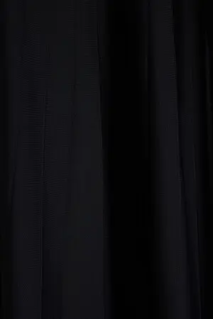 Another Tomorrow Pleated Knit Midi Skirt