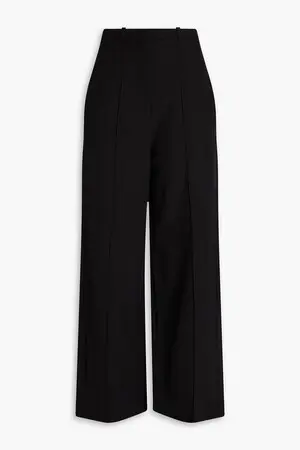 TOTEME Woven Wide-leg Trousers - Black