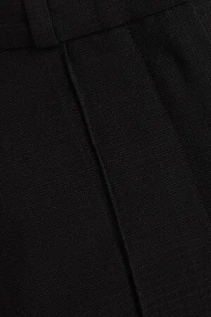 TOTEME Woven Wide-leg Trousers - Black