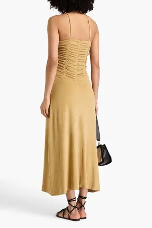 Bite Studios Marea Ruched Cotton-blend Terry Midi Dress