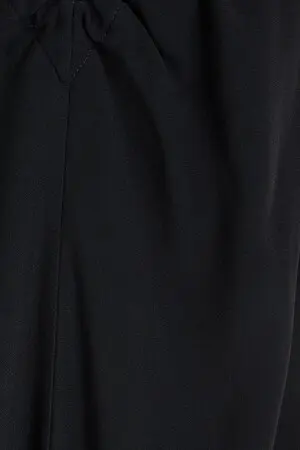 Bite Studios Theros Ruched Crepe Midi Dress - Black