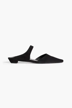 TOTEME Totême Suede Slippers Black
