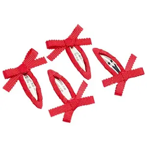 CHUNKS Bow Snap Hair Clips - Cherry