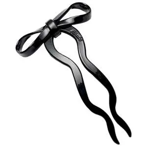 CHUNKS Large Bow Hair Pin - Black